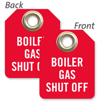 Boiler Gas Shut Off Mini Tag, SKU: TG-2217